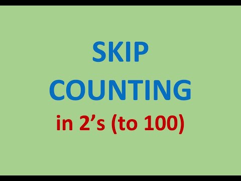 SKIP Counting (in 2's) - numbers up to 100