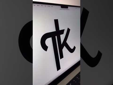 TK Logo Design | Watch the Creative Process! #shorts #designtips #logo