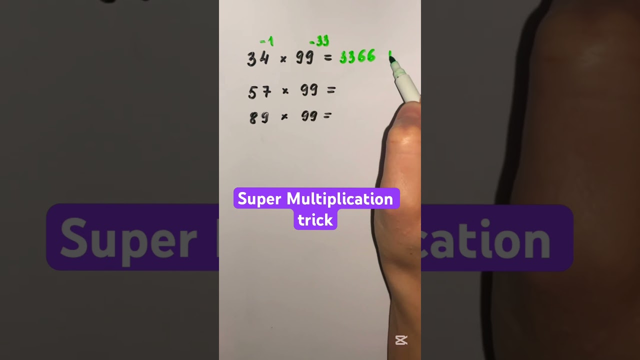 A super way to multiply any two-digit number by 99 | #harvard #mathstricks #maths #oxford #shorts