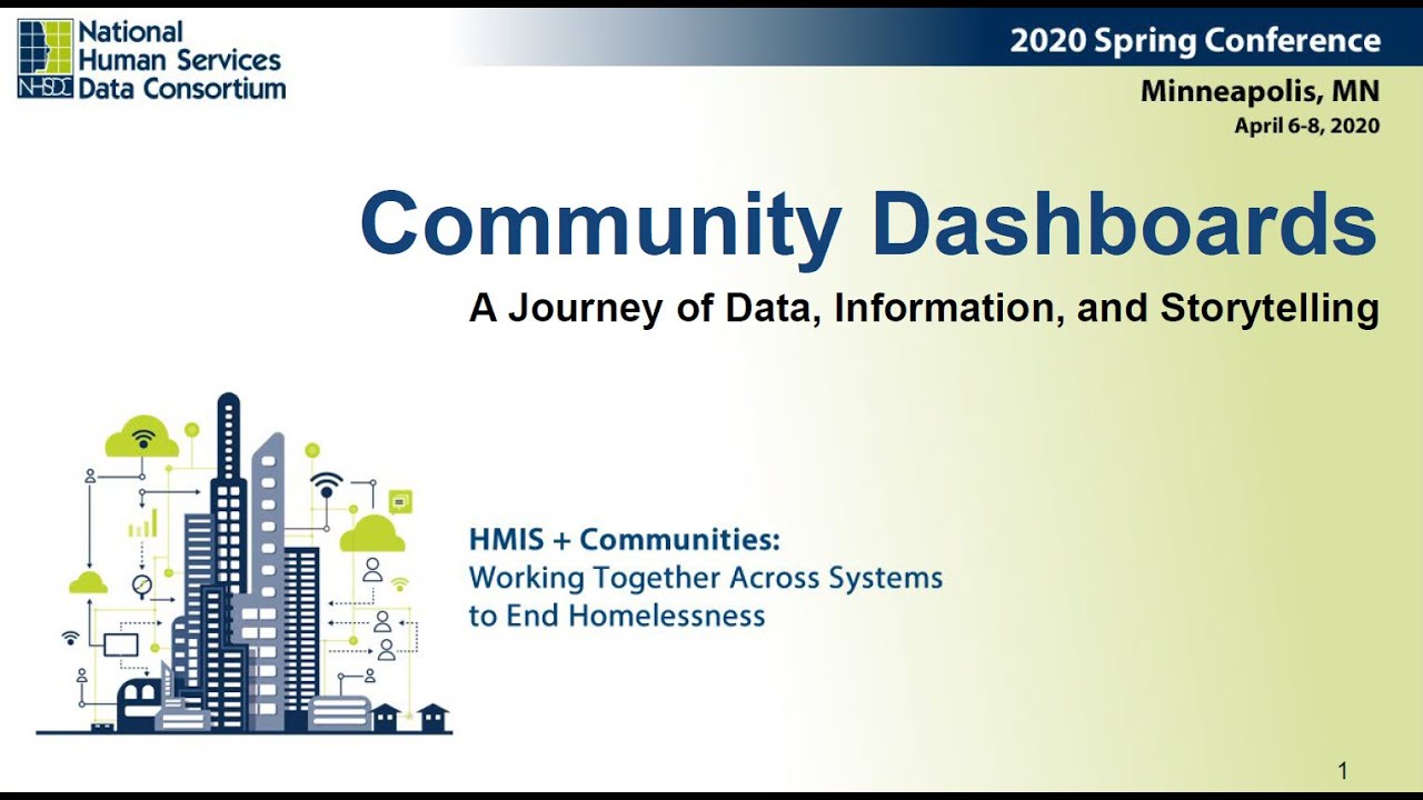 Community Dashboards – A Journey of Data, Information, and Storytelling