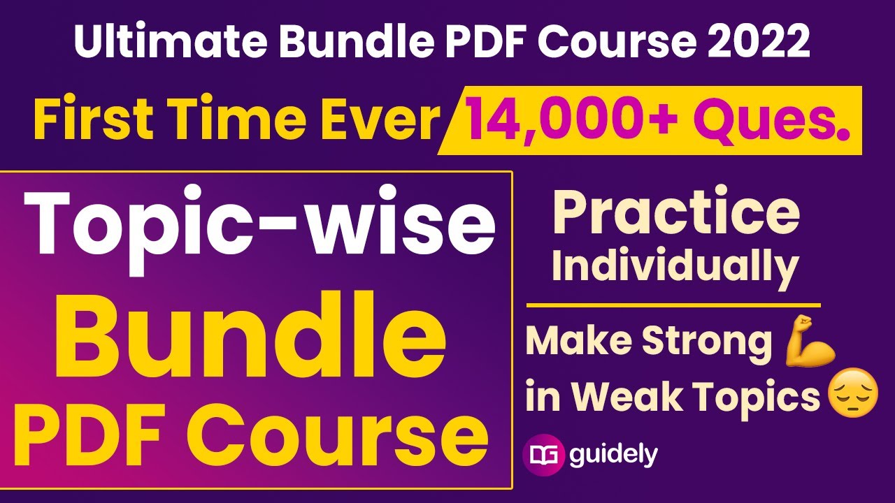 Crack Bank Exams in 2022 - Topic wise Bundle PDF Course 2022 | One Stop Solution | Become Stronger