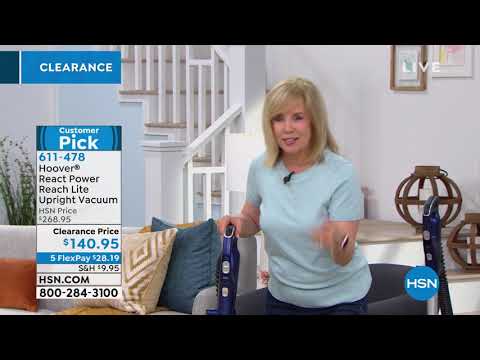 Hoover React Power Reach Lite Upright Vacuum