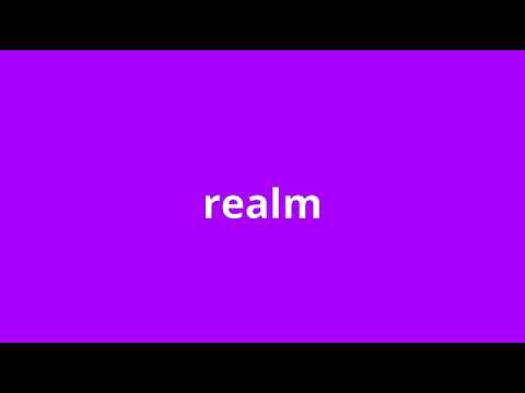 what is the meaning of realm