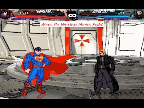 Mugen : Superman Kal-el (Dc Comics) Vs Albert Wesker V (Resident Evil) (Request)