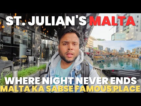 Most Busiest Place of Malta | St. Julian's Full of Life | Malta Vlog
