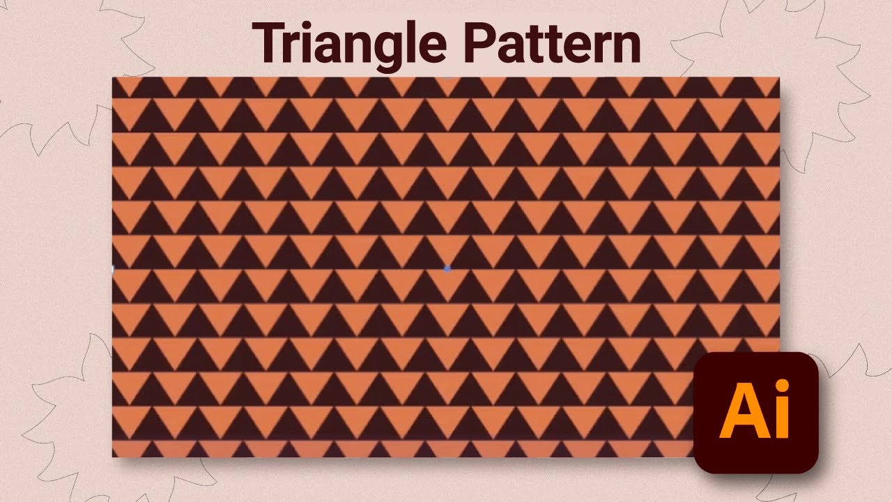 Easiest Way to Create Triangle Pattern | Step-by-Step Illustrator Tutorial