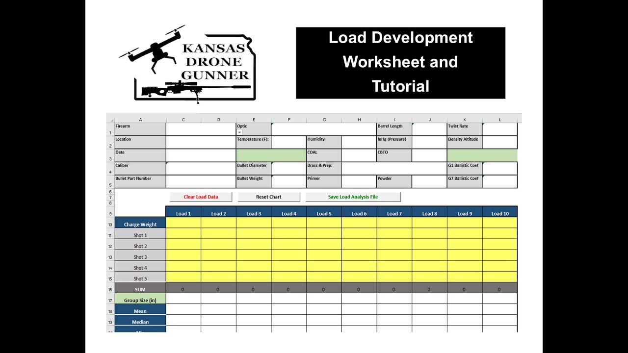 Load Data Worksheet & Tutorial