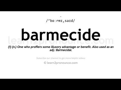 How to pronounce Barmecide | English pronunciation