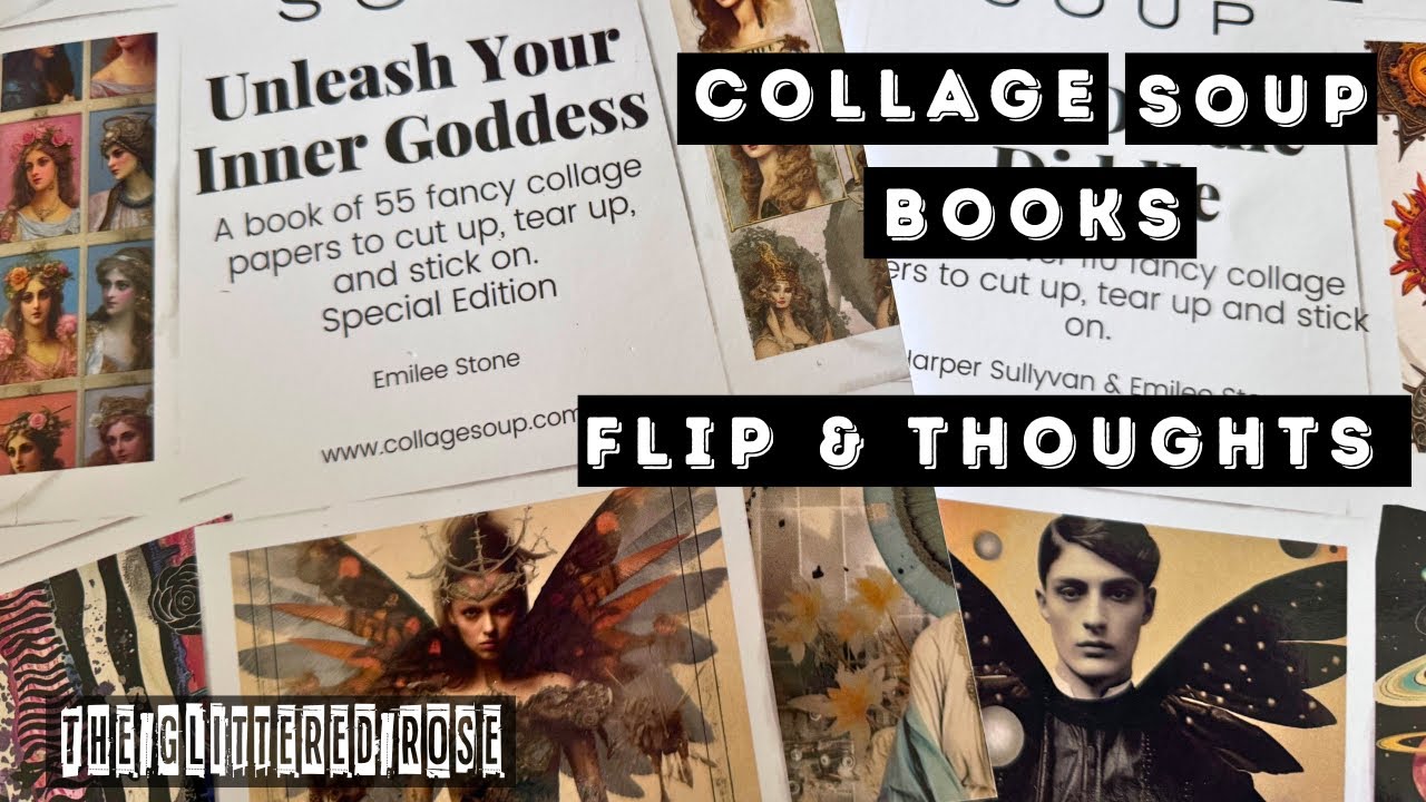 Flip Through Of Two Collage Soup Books For Mixed Media Art & Junk Journals - An Honest Review