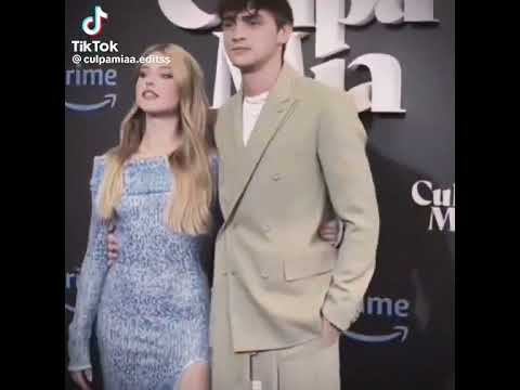 Gabriel Guevara and nicole Wallace at the premiere of their movie #culpamia #myfault #gasolina