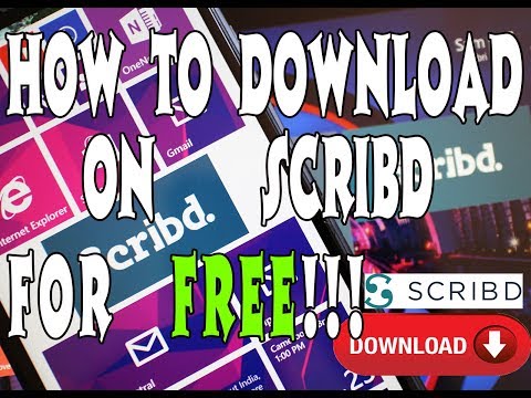 How to download from SCribd for FREE!