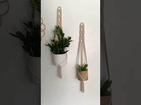 Macrame plant hanger | Making Plant Hanger | Hanging indoor plants | Plant Hanger Design Ideas