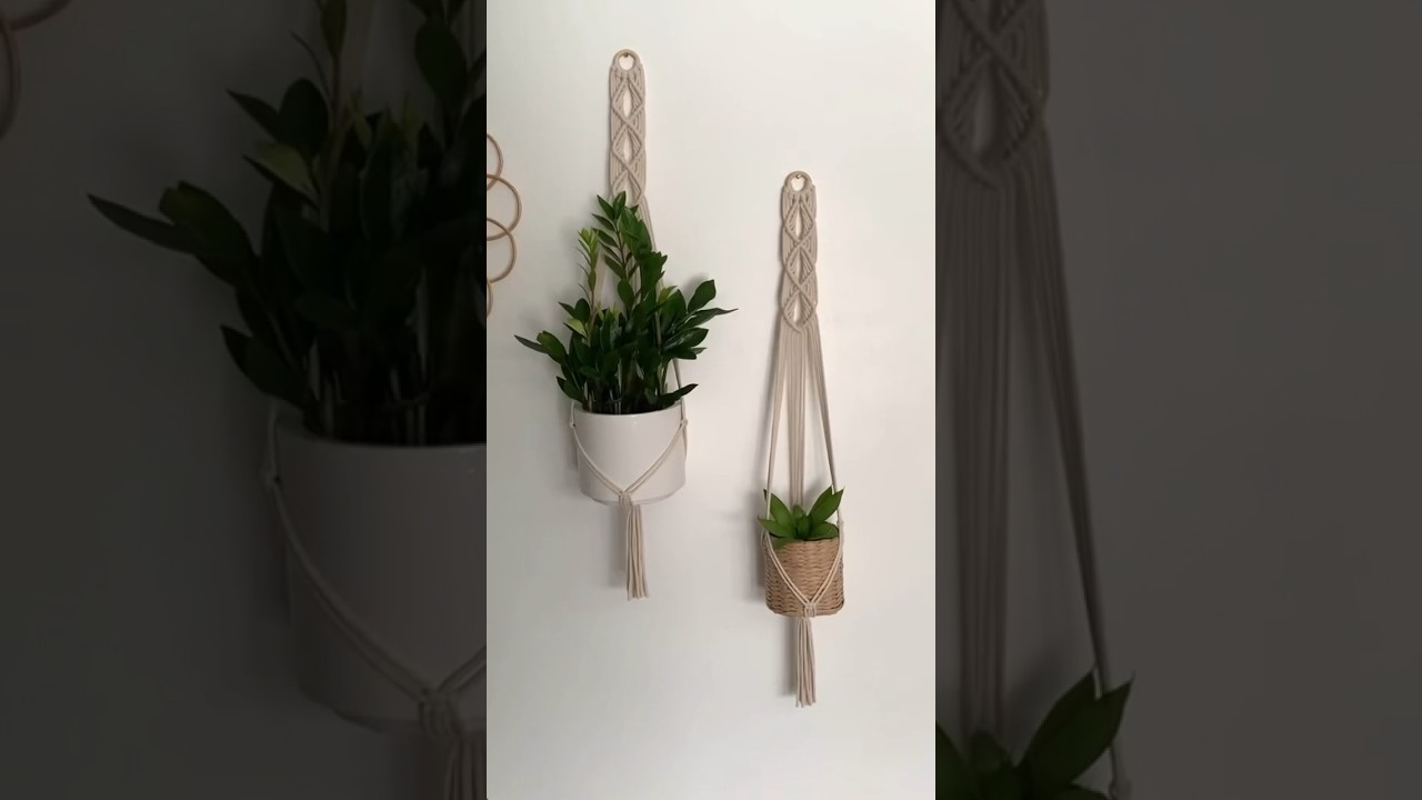 Macrame plant hanger | Making Plant Hanger | Hanging indoor plants | Plant Hanger Design Ideas