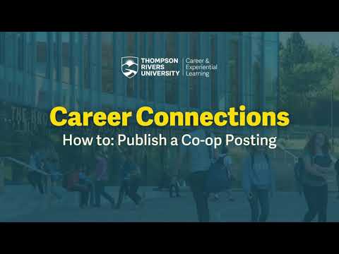 Career Connections: Co-op Posting Tutorial