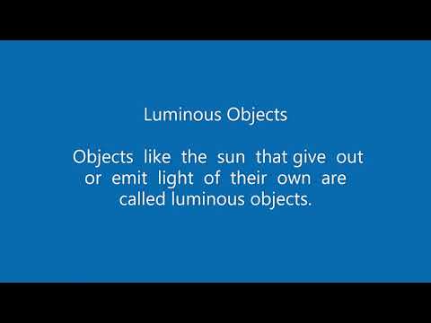 Class 6 Chapter 11 What is Luminous, Opaque, Transparent and Translucent Objects