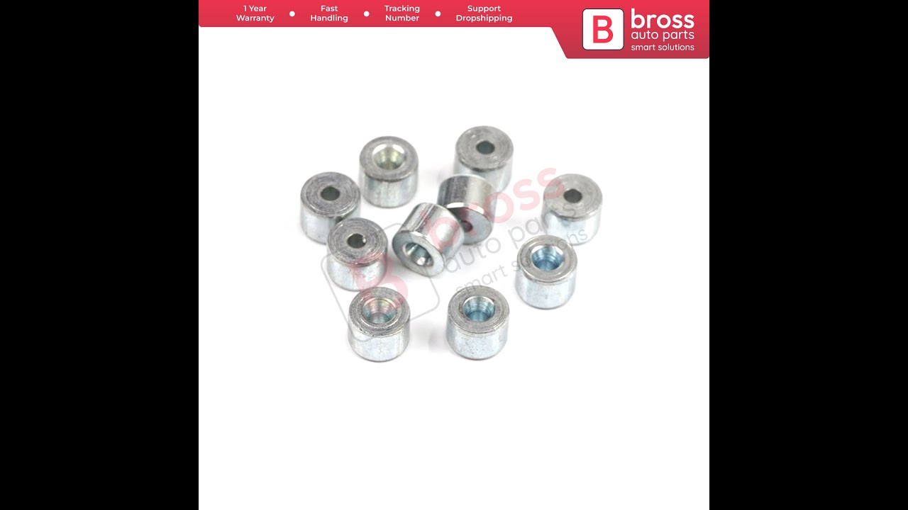 BCR004 Window Regulator Cable Wire Rope End Pin Stop Rivet 5.5x4/1.7 mm 100 Pcs