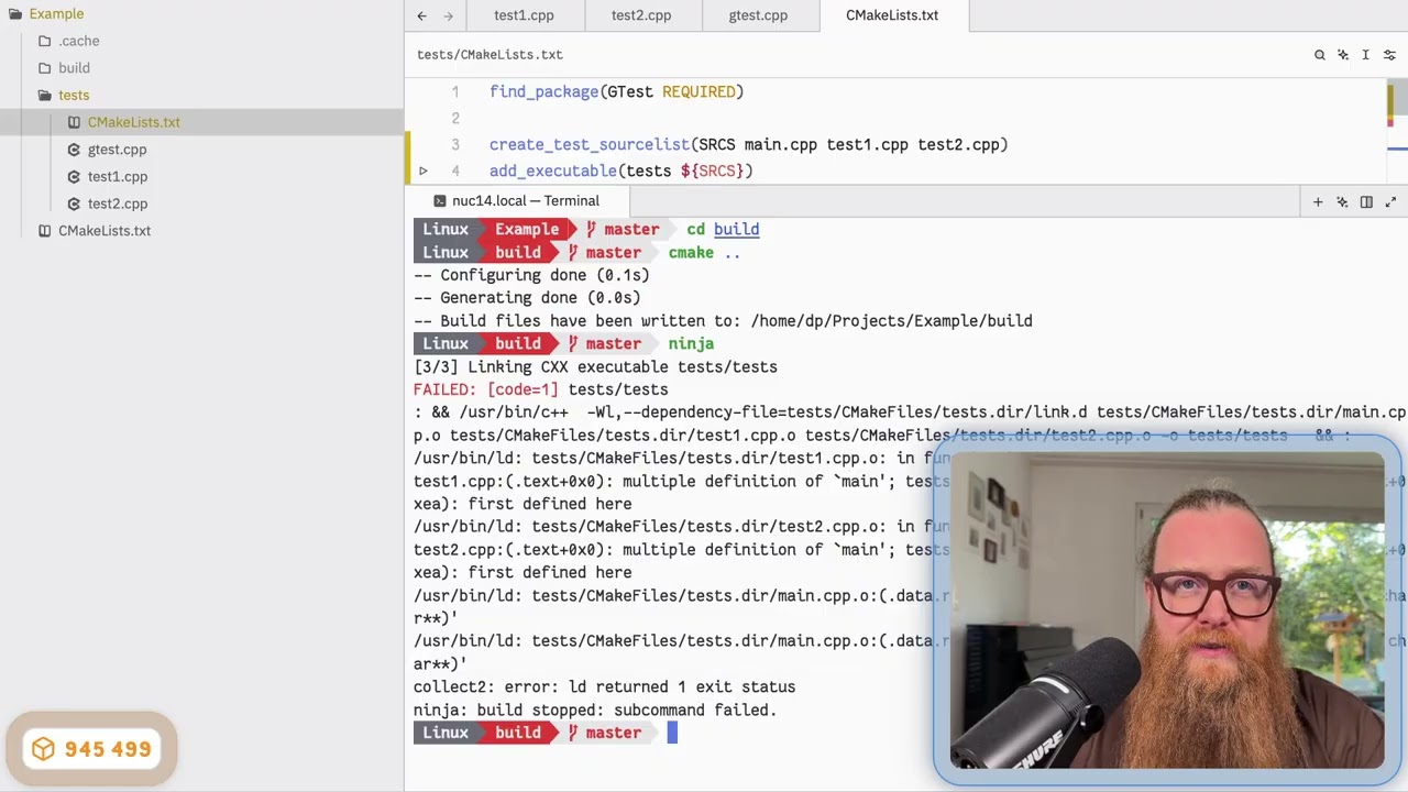 Combine multiple Tests to a single Executable without a Test Framework in CMake