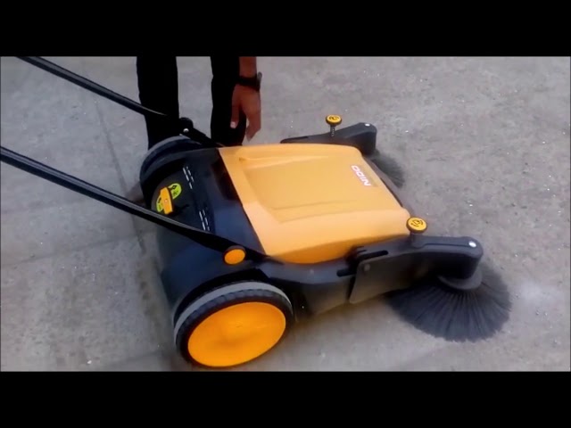 Road Sweeping Machine - M 110 Walk Behind Manual Road Sweeper ...