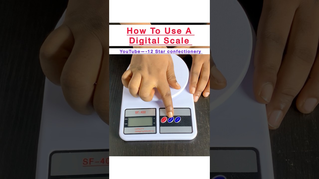 How To Use A Digital Scale. #digitalscale #scale
