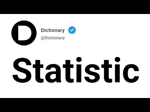 Statistic Meaning In English