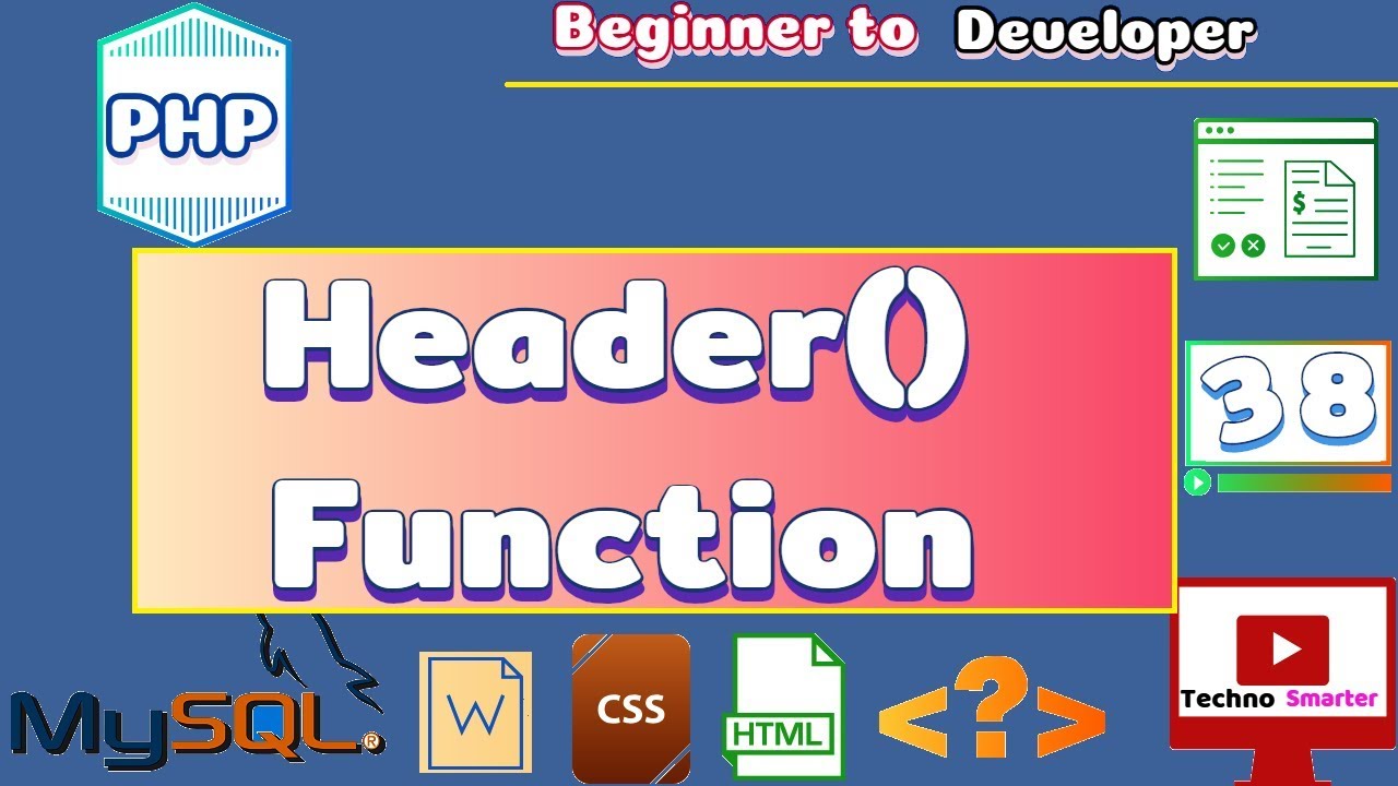Header() function in PHP | Redirection operation | Tutorials for beginners - 38 [HINDI] .