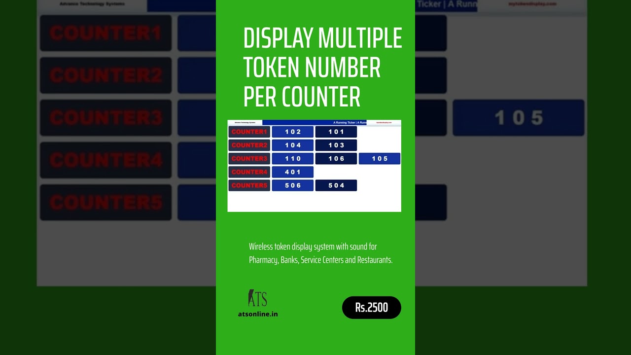 Wireless Token Display System - The Ultimate Solution for Queue Management #queue #token #wireless