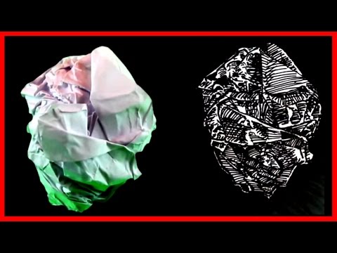 How to Draw a Scrunched Up Piece of Paper | School of Yule