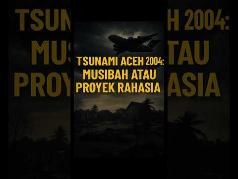 Tsunami Aceh 2004: Musibah atau Proyek Rahasia?#TsunamiAceh #MisteriTsunami #KonspirasiAceh