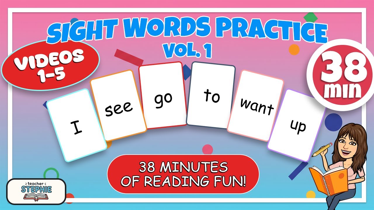 Sight Word Stories Vol. 1 – Dolch/Fry Practice for Kids (Videos 1–5)
