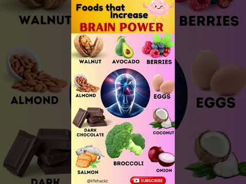 brain power boosting foods in a list. #foods #brain