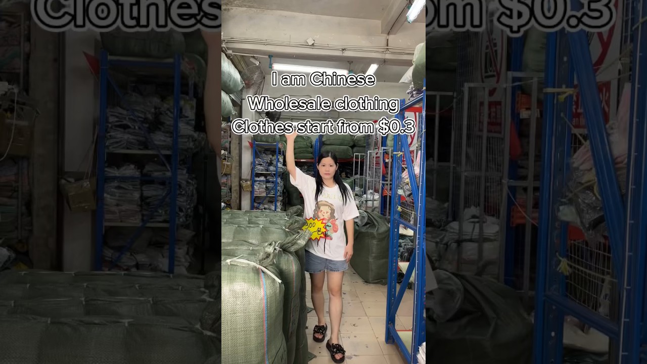 Guangzhou garment factory, a large number of spot goods #clothingwholesle