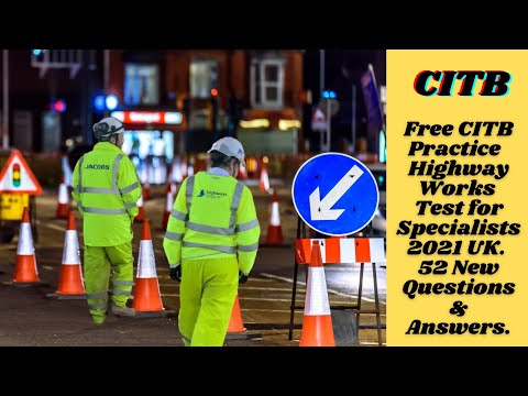 Pass Your CSCS Highway Works Test (UK) on the 1st Go! FREE 52 Q&A Practice 🇬🇧