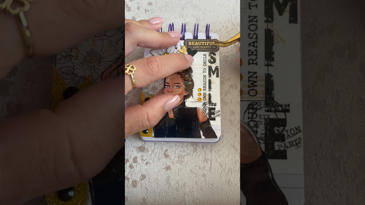Create Courage 🖤✨ Gold & Black Scrapbook Theme