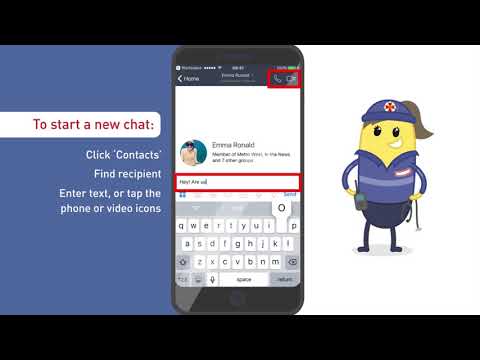 workplace accessing work chat