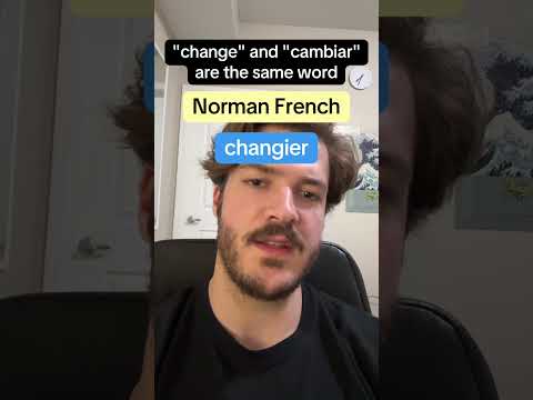 Change and Cambiar are actually the same word #linguistics #language #etymology #history