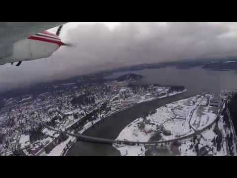Local flight around Coeur d' Alene