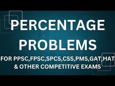 What is 35% of 160? Percentage Problems for GAT/HAT/PPSC/FPSC...