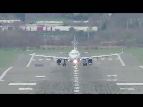 Jet2 Holidays (G-HLYF) departing Birmingham airport for TFS