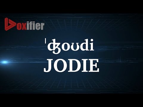 How to Pronunce Jodie in English - Voxifier.com