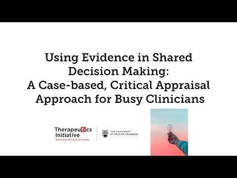 Using evidence in shared decision making