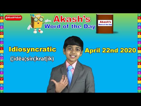 Idiosyncratic | Word of the Day