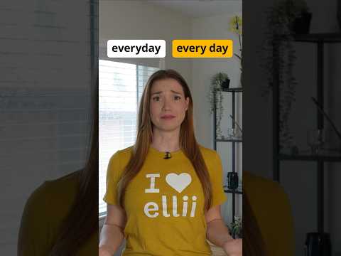 Everyday Vs. Every Day #shorts #learnenglish #grammar #vocabulary