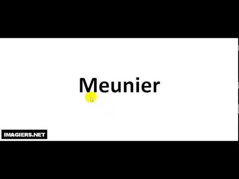 How To Pronounce French Family Name # Meunier
