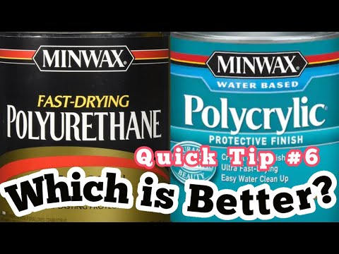 Quick Tip #6 - Oil & Water Based Polyurethane - Which is Better?