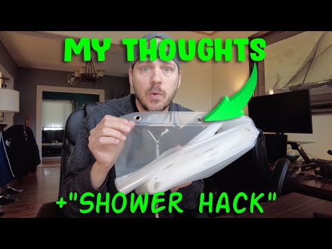 AmazerBath Plastic Shower Curtain Review - PLUS my "Shower Hack" which will change your showers!