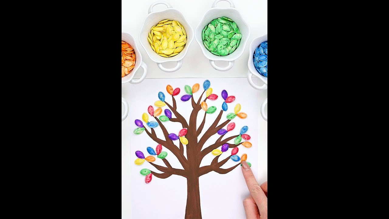 Pumpkin Seed Tree Craft