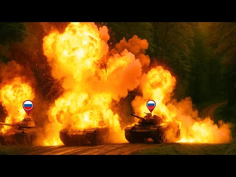 Ukrainian Drone Warfare Leaves Russian BMPs in Flames