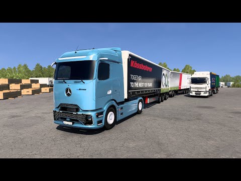 GKVFJX GAMING ETS2 NEW TRUCK MOD MERCEDES-BENZ ACTROS MP6 BY GLOBAL DESIGN V1.2 1.53