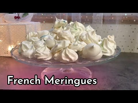 Homemade French Meringues Recipe / How to make Meringues at home/ Easy Meringue Recipe