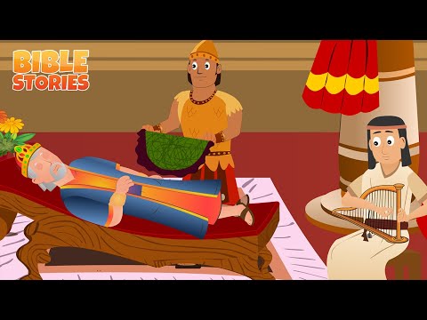 David plays harp for Saul | Bible Stories for Kids